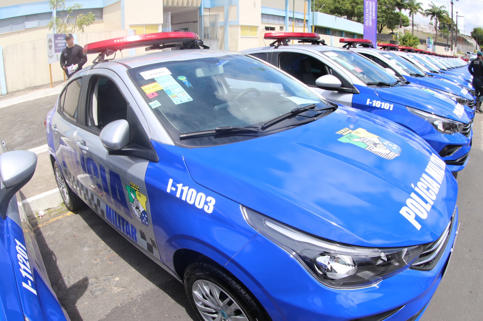 Comandante-geral realiza entrega de 20 novas viaturas – P.M.S.E.